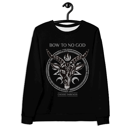 Atheïst Black Soft Goth Sweater / Gothic Clothes / Alternative Clothes ...