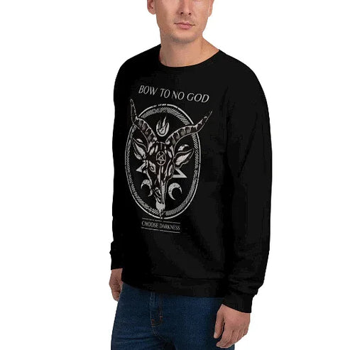 Atheïst Black Soft Goth Sweater / Gothic Clothes / Alternative Clothes ...