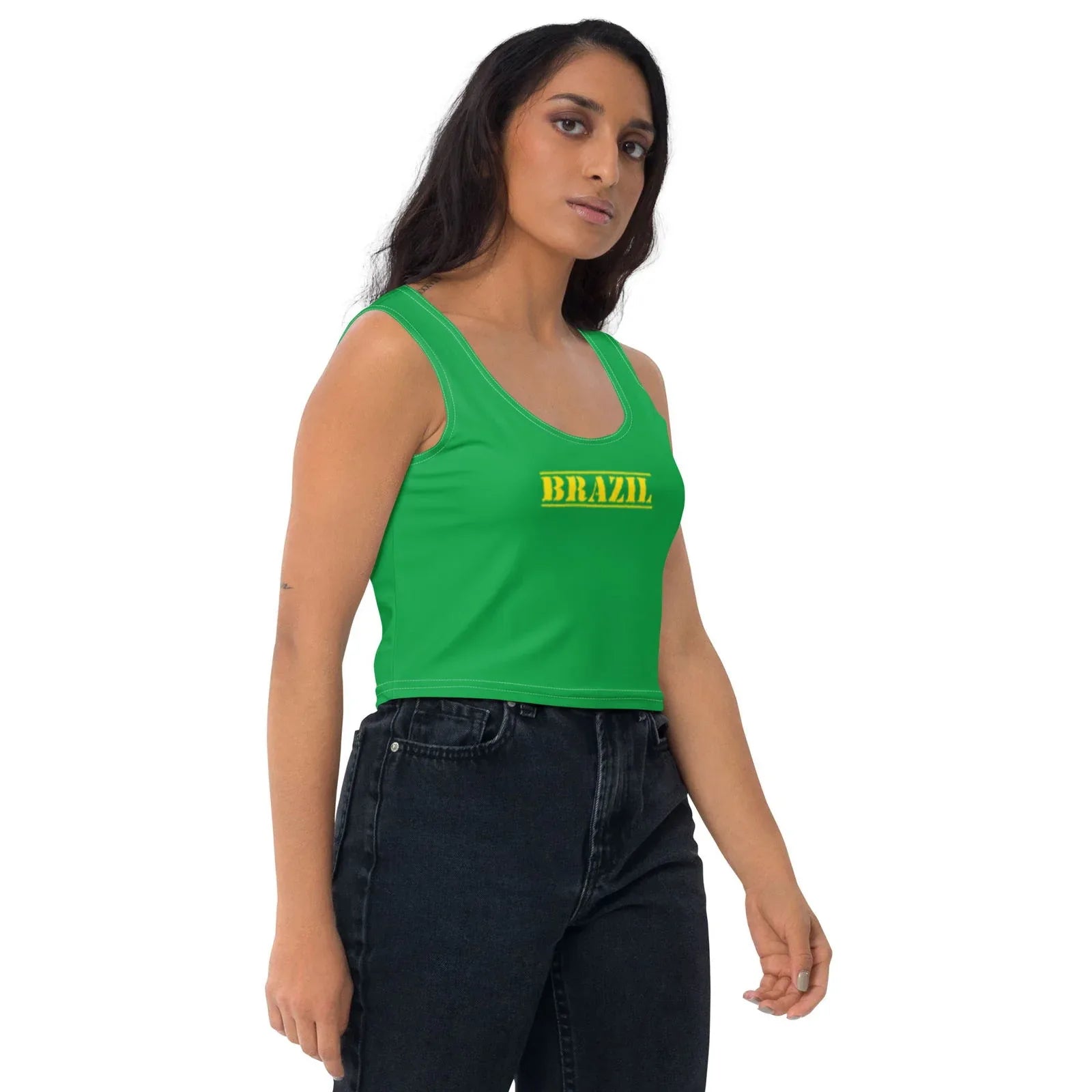 Brazil Crop Top – Stylish & Comfortable Brazilian Flag Shirt – YVDdesign