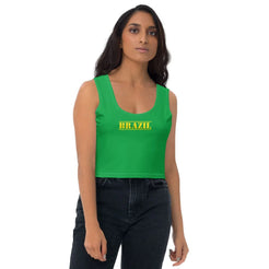 Brazil Crop Top – Stylish & Comfortable Brazilian Flag Shirt – YVDdesign