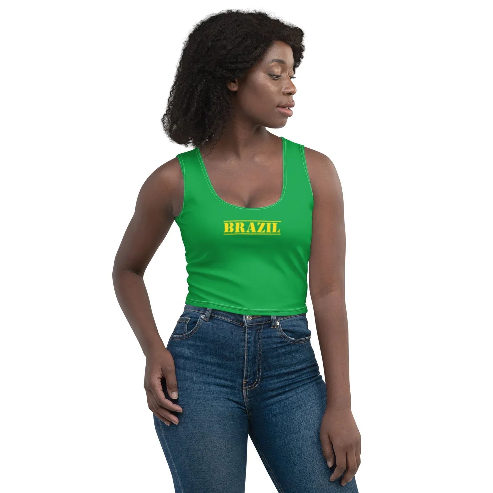 Brazil Crop Top – Stylish & Comfortable Brazilian Flag Shirt – YVDdesign