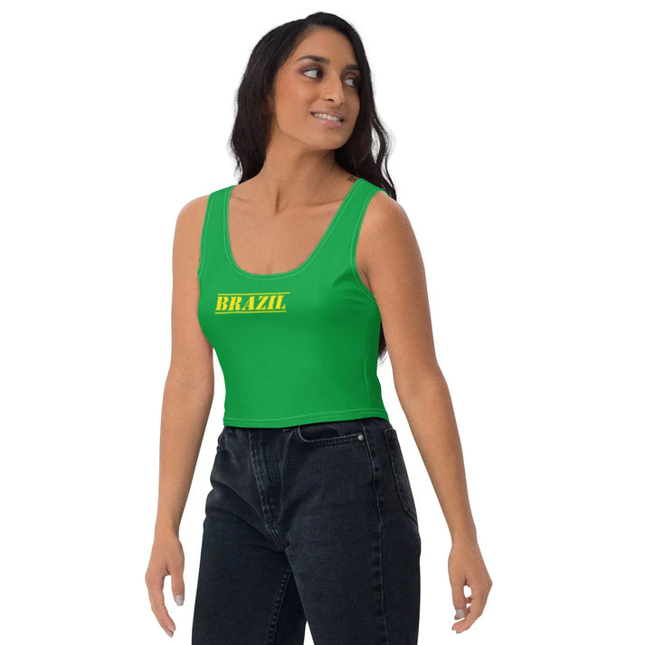 Brazil Crop Top – Stylish & Comfortable Brazilian Flag Shirt – YVDdesign
