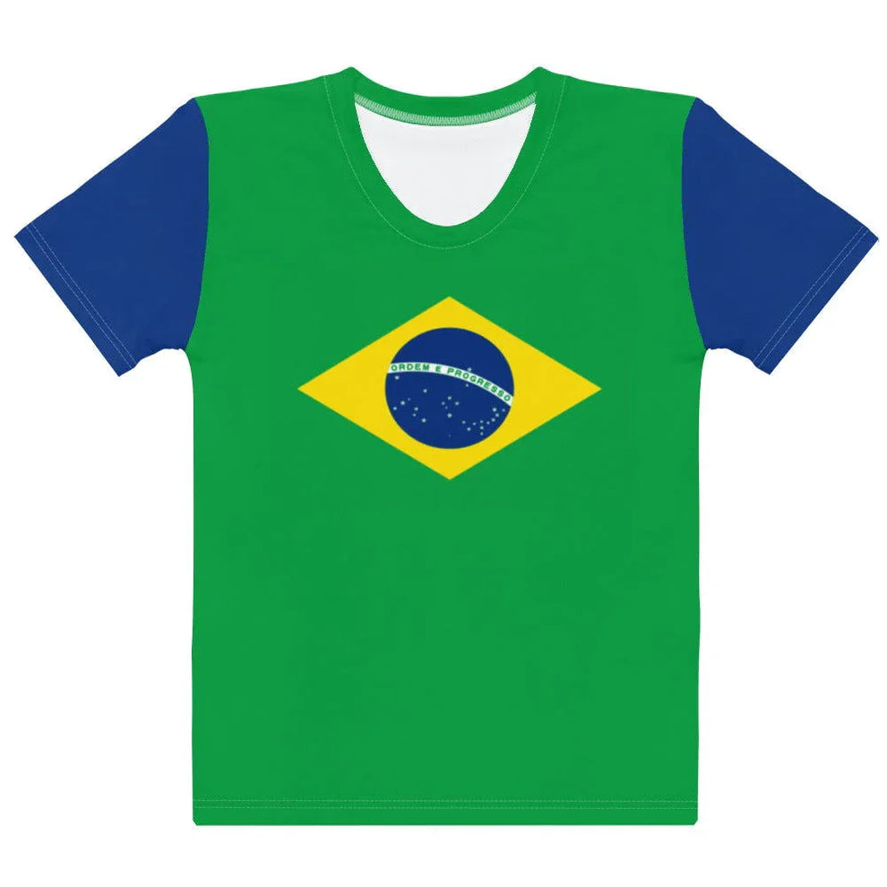 Brazil T-shirt All Over Print With Brazilian Flag Colors – YVDdesign