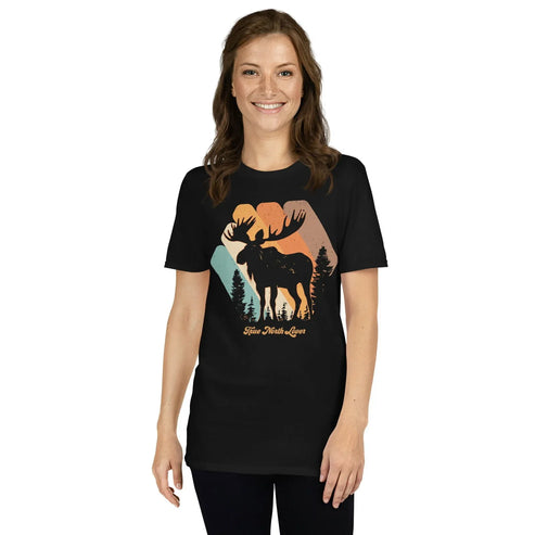 Moose T-Shirt For Canada Lovers | Vintage Style | YVDdesign