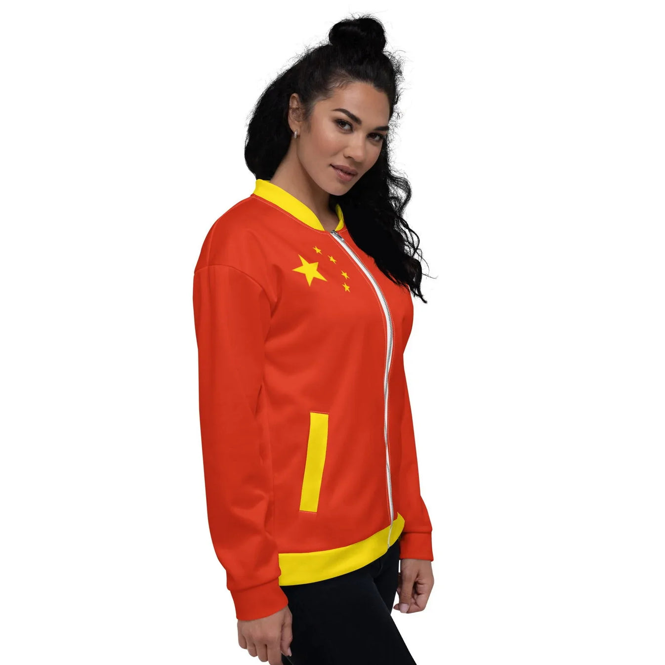 Chinese Jacket With The Flag Of China / Unisex Bomber Jacket – YVDdesign
