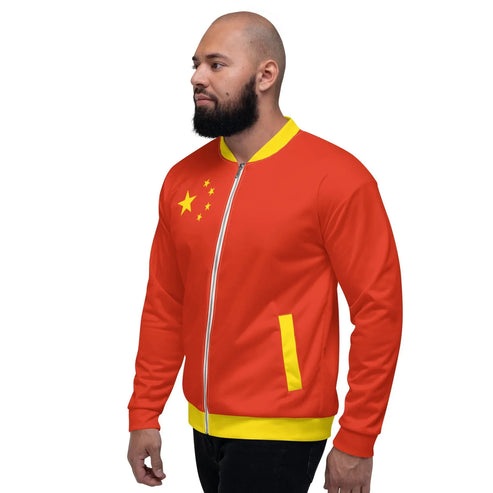Chinese Jacket With The Flag Of China / Unisex Bomber Jacket – YVDdesign