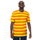 Men's Orange and Yellow Striped T-shirt | Summer Vibes | YVDdesign