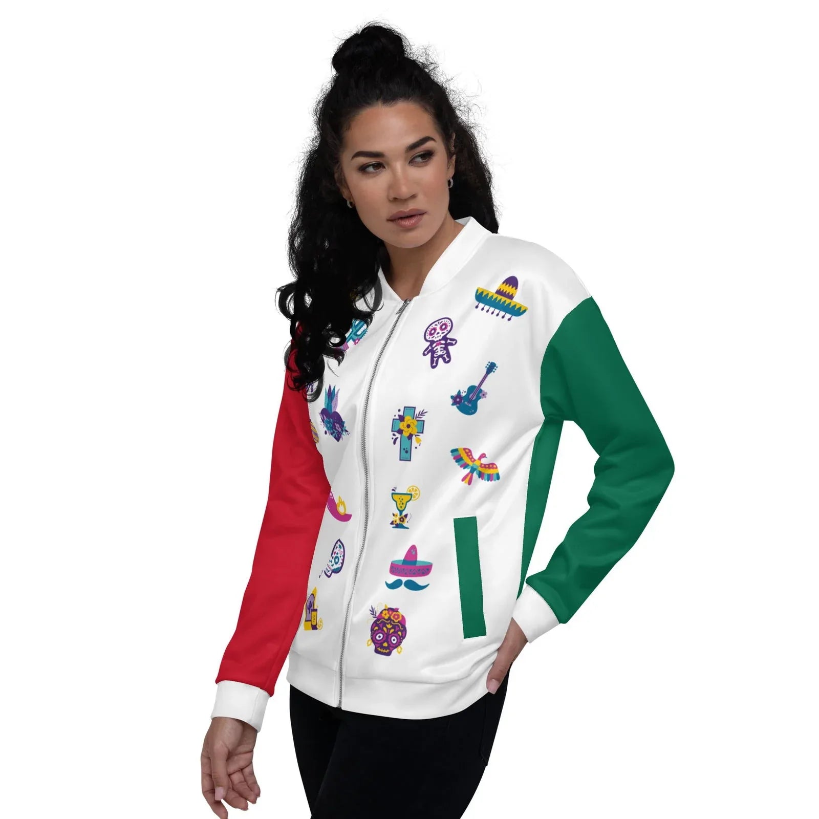 Mexican Flag Jacket / Unisex Mexico Bomber Jacket / Cinco De Mayo Clot ...