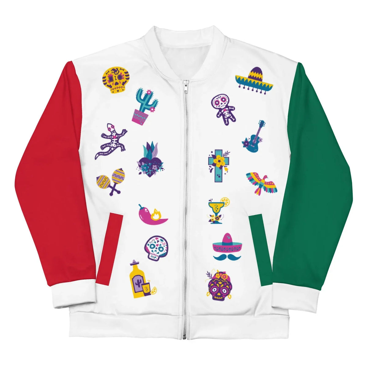 Mexican Flag Jacket / Unisex Mexico Bomber Jacket / Cinco De Mayo Clot ...