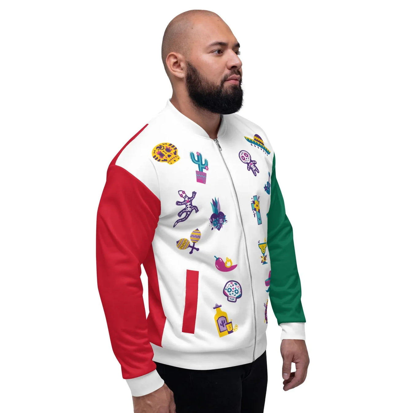 Mexican Flag Jacket / Unisex Mexico Bomber Jacket / Cinco De Mayo Clot ...