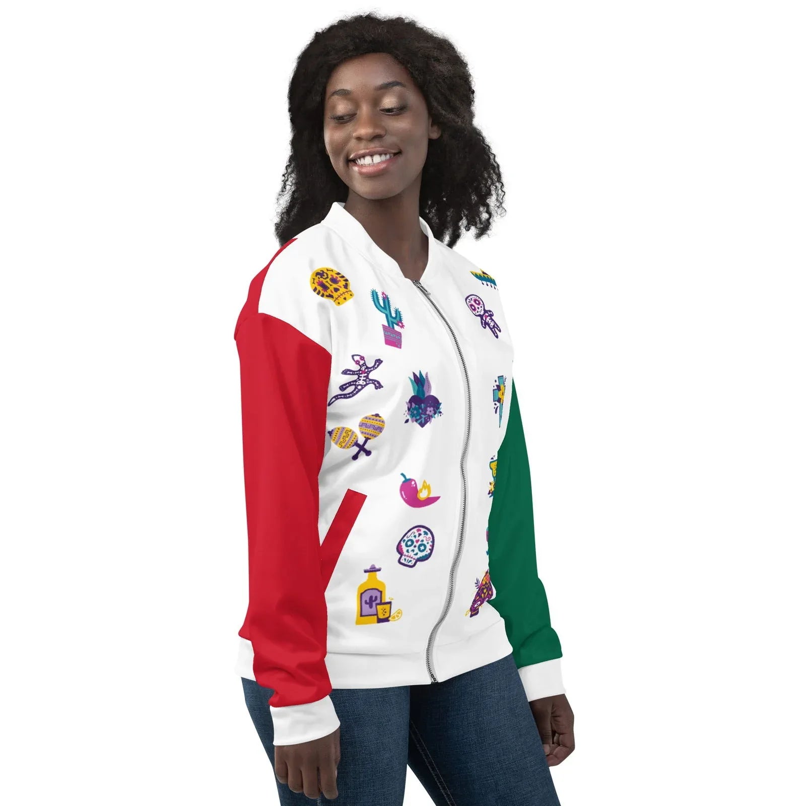 Mexican Flag Jacket / Unisex Mexico Bomber Jacket / Cinco De Mayo Clot ...