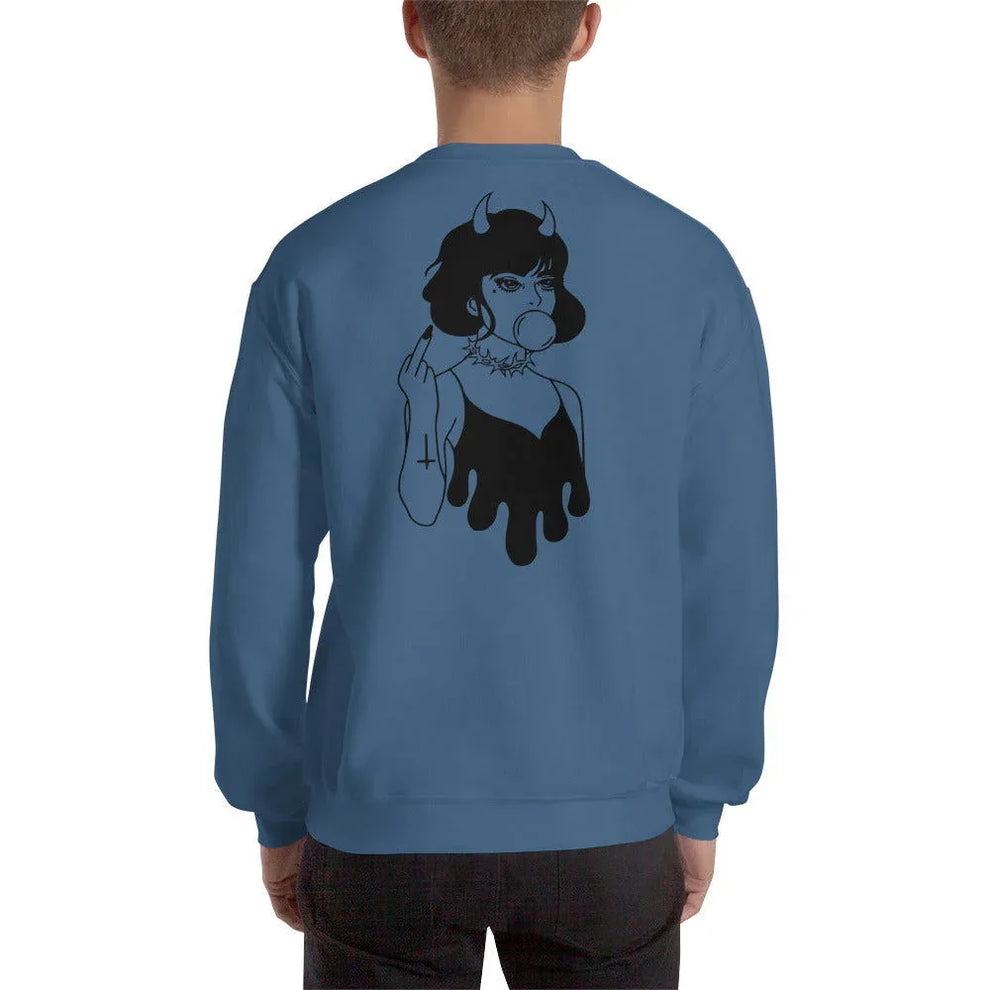 Middle Finger Sweatshirt / Goth Clothing / Different Colors – YVDdesign