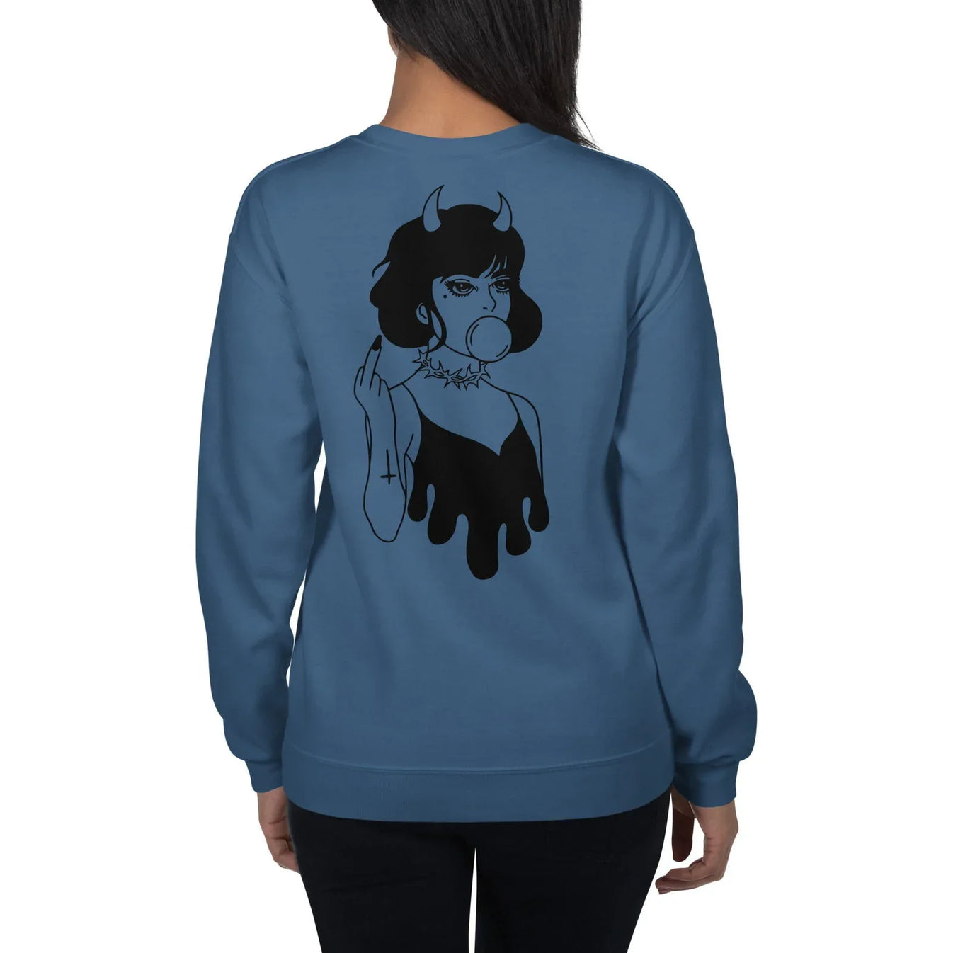 Middle Finger Sweatshirt / Goth Clothing / Different Colors – YVDdesign