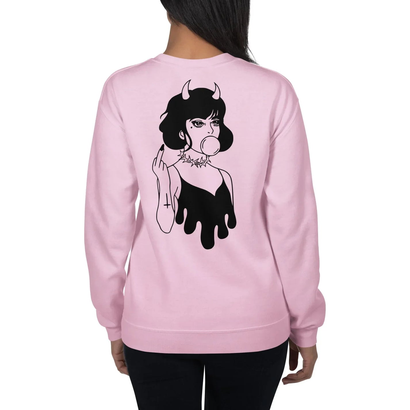 Middle Finger Sweatshirt / Goth Clothing / Different Colors – YVDdesign