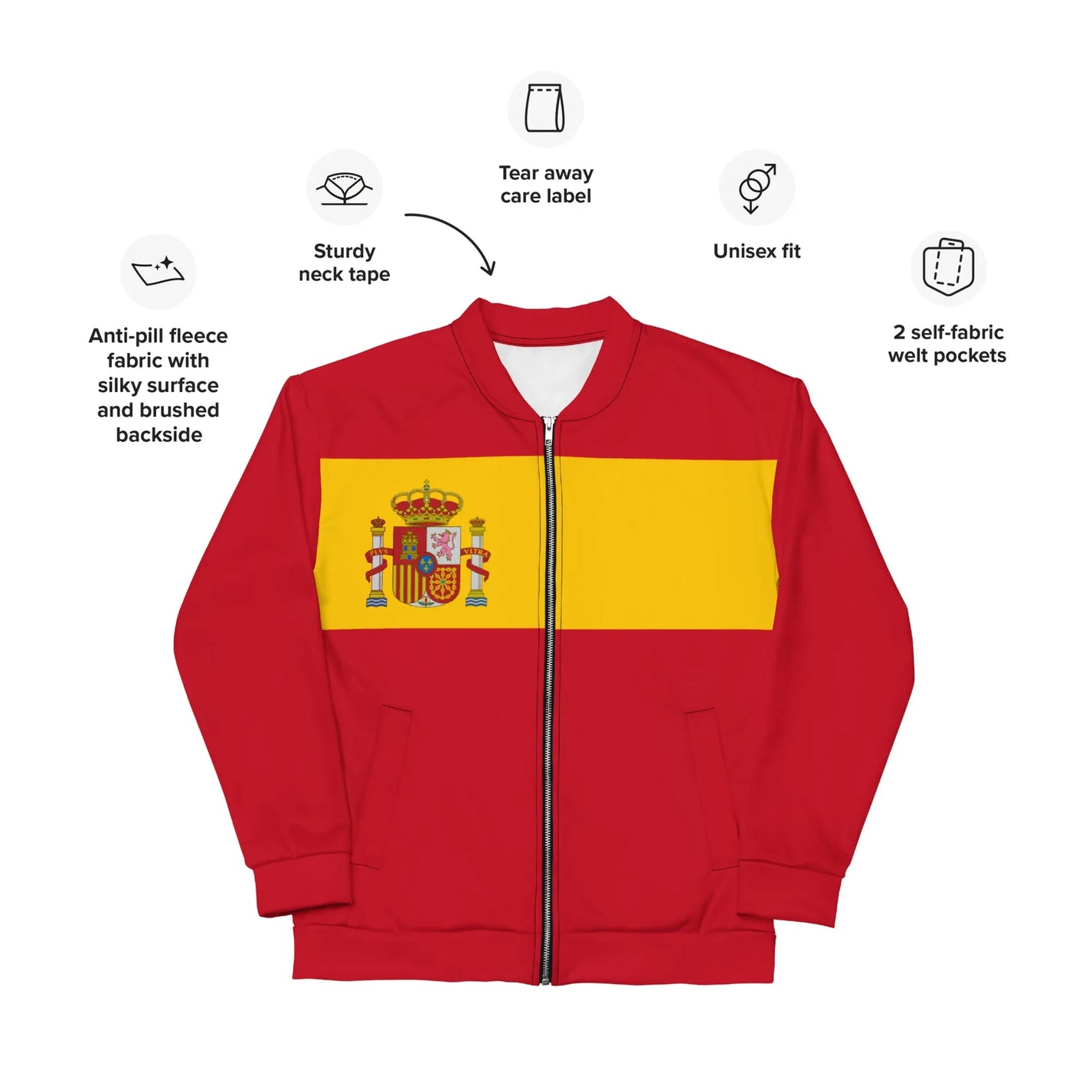 Spanish Jacket | Red Bomber Jacket | YVDdesign