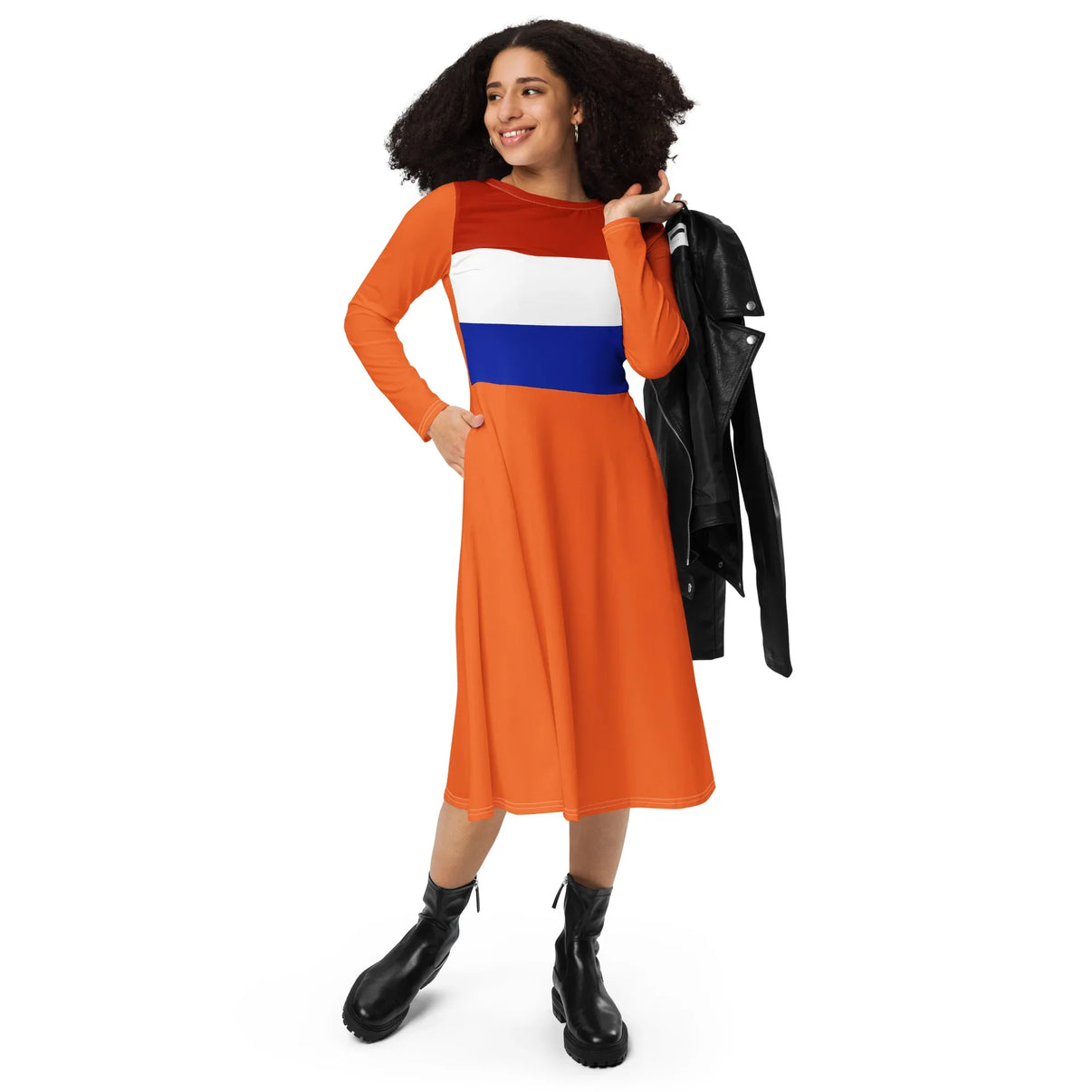 The Netherlands Dress / Dutch Dress With Pockets And Long Sleeves / Sm ...
