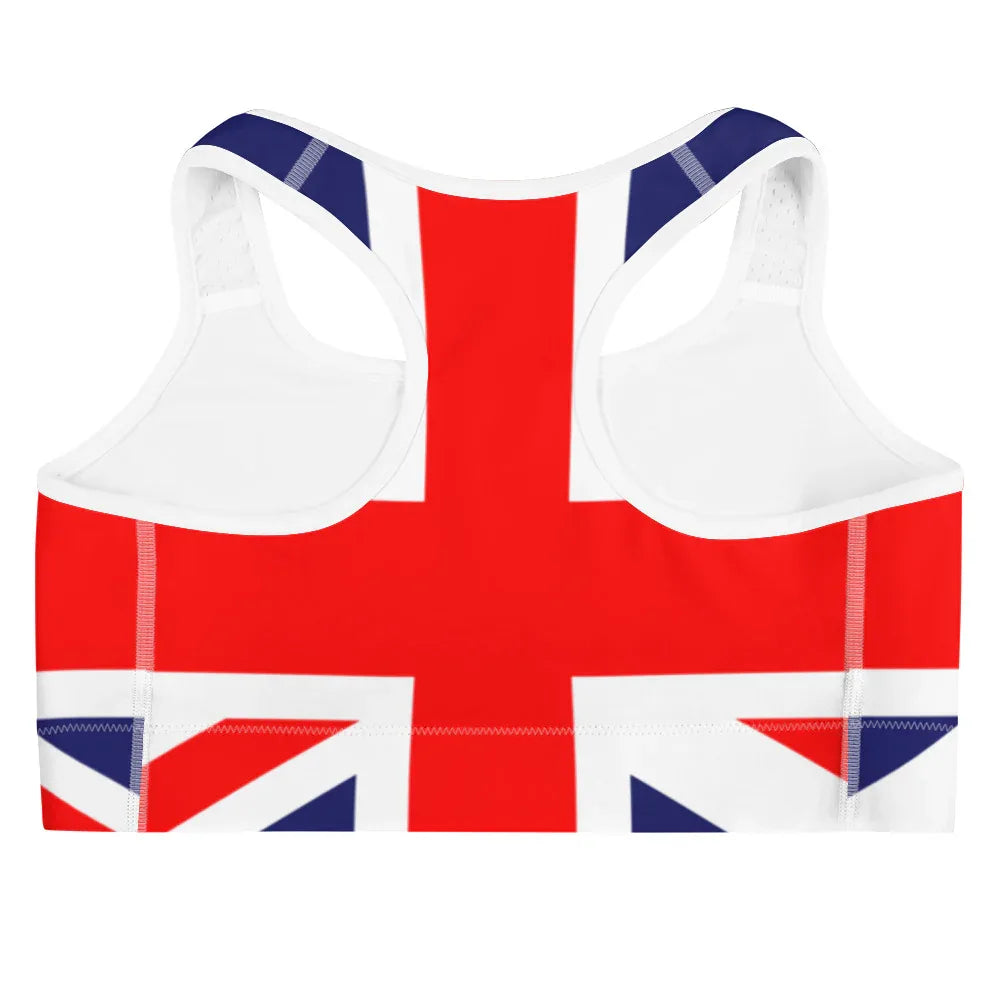 Union Jack Sports Bra | Patriotic Apparel | YVDdesign