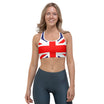 Union Jack Sports Bra | Patriotic Apparel | YVDdesign